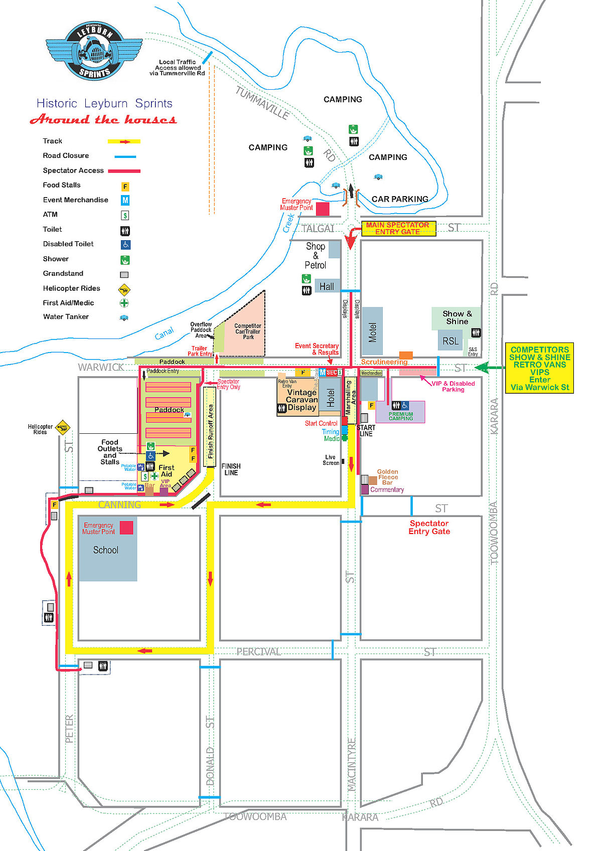 Your Map of What's Where in Leyburn